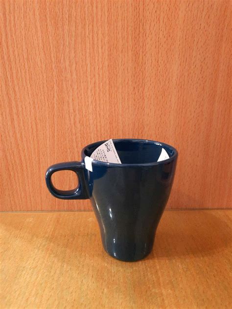 IKEA 全新深藍色馬克杯 家具及居家用品 廚具和餐具 水杯水壺在旋轉拍賣