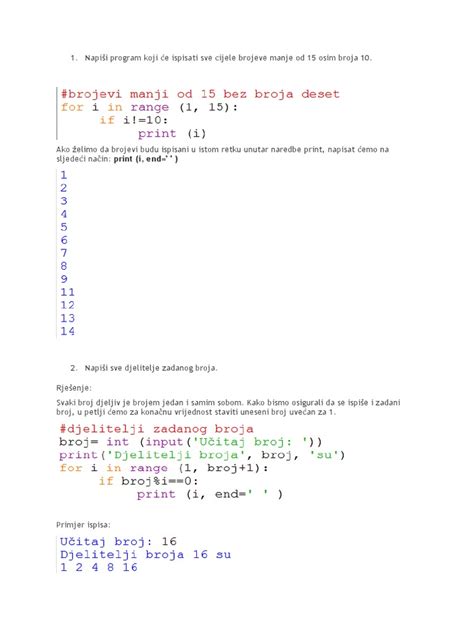 Python For Naredba Pdf