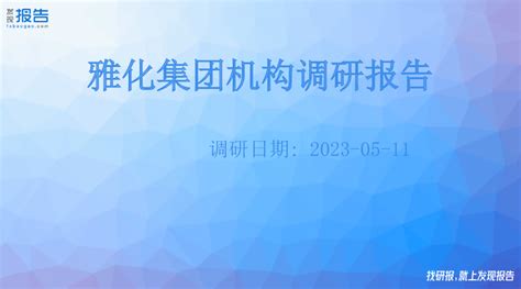 雅化集团机构调研纪要