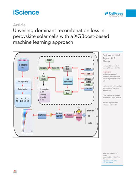 Pdf Unveiling Dominant Recombination Loss In Perovskite Solar Cells With A Xgboost Based