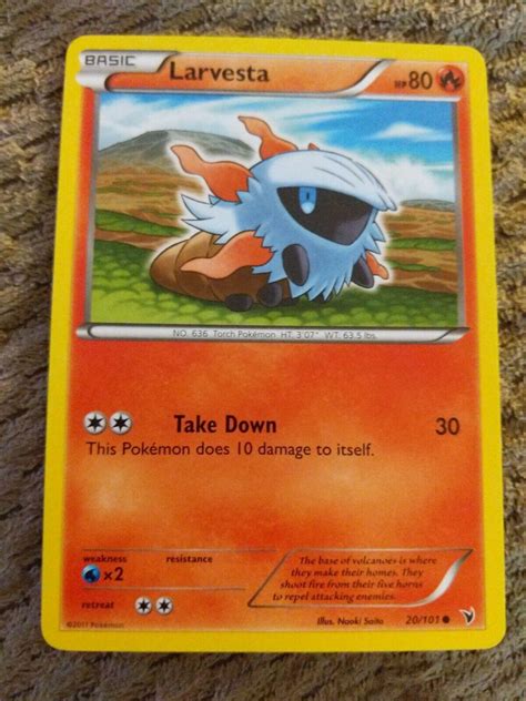 Larvesta 20 Prices Pokemon Noble Victories Pokemon Cards