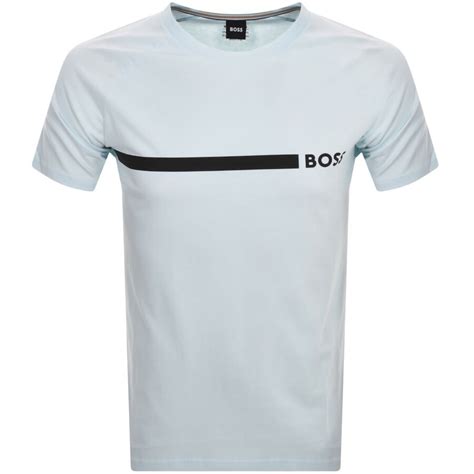 Boss Slim Fit T Shirt Blue Mainline Menswear