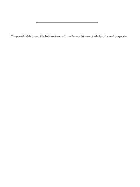 Herbal Drug Interaction 2020 1 Pdf Cytochrome P450 Self Improvement