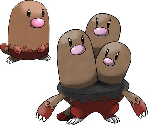 Diglett And Dugtrio Surface Forms By Marix20 On Deviantart