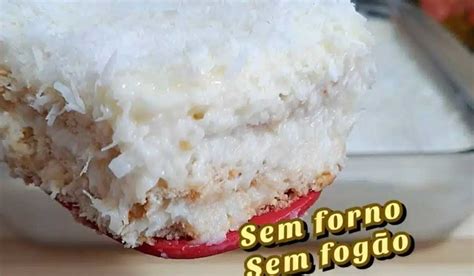 Pavê de coco sem forno e apenas 5 ingredientes é só misturar e