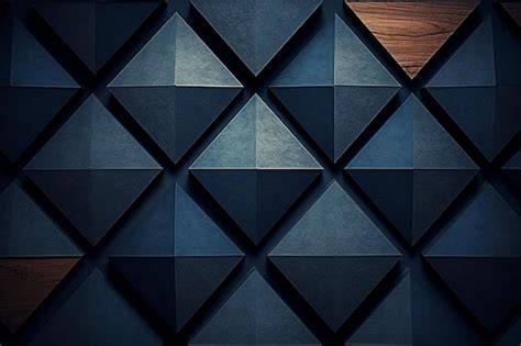 Premium Photo Geometric Wall