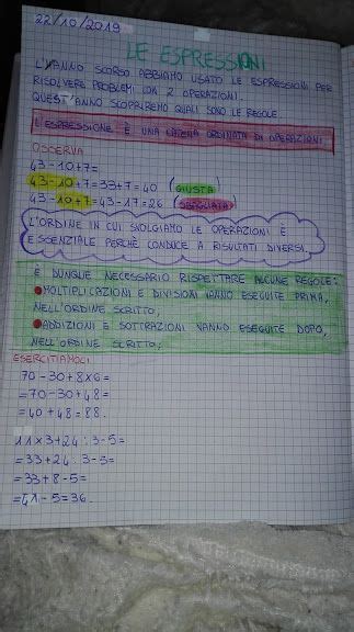 Espressioni Matematiche In Quinta Elementare