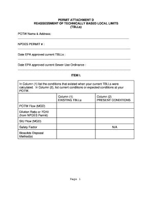 Fillable Online Draft National Pollutant Discharge Elimination System