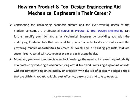 Ppt Role Of Product And Tool Design Engineering And Its Importance For