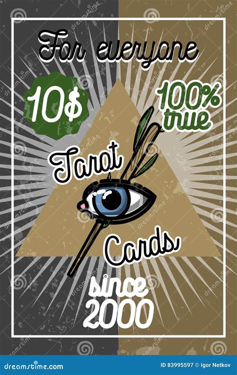 Vintage Tarot Deck Vector Illustration Hand Drawn Style Occult Symol Of Sun And Moon Phases