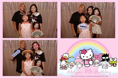 Adalyns 7th Birthday Fun Frame Photo