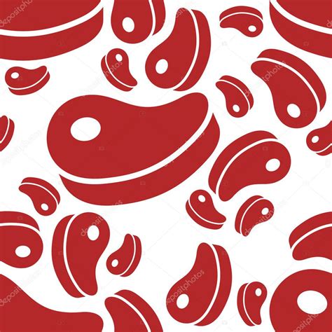 Meat Seamless Pattern Stock Vector Image By ©glorcza 53766739