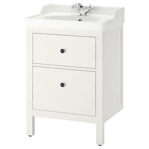 HEMNES 헴네스 RUTSJÖN 룻셴 세면대 서랍 세면기 수도꼭지 화이트 x x cm IKEA