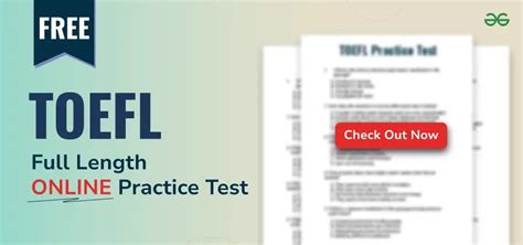 Toefl Practice Test Download Full Length Free Test 40 Geeksforgeeks