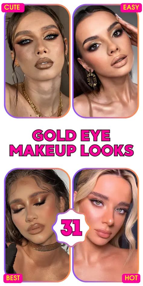 31 Stunning Gold Eye Makeup Looks Perfect For Weddings Prom And