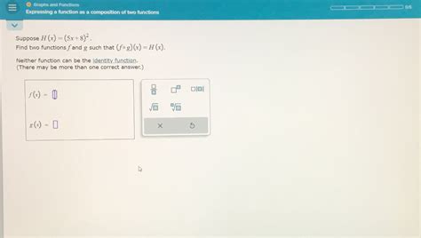 Solved Graphs And Functionsexpressing A Function As A