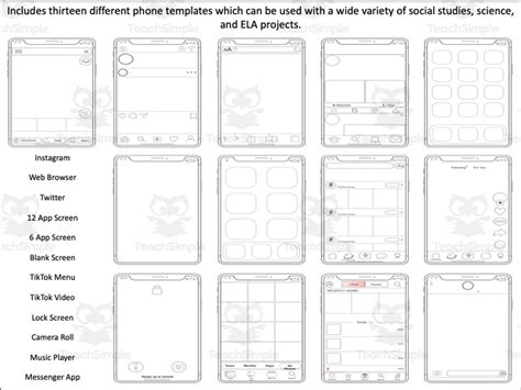 Phone App Templates Complete Set By Teach Simple