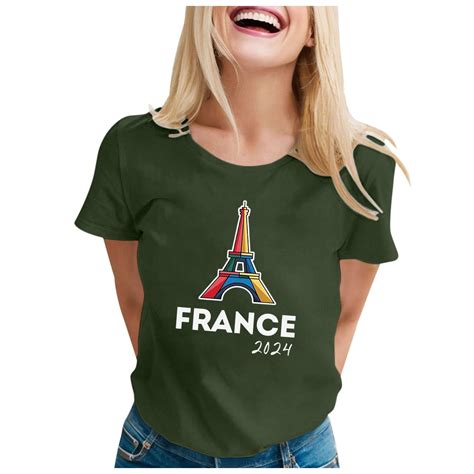 Womens The Games Graphic Tees Short Sleeved Round Neck Tshirts Summer