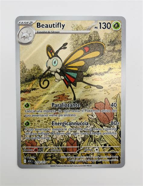 Carta Pokemon Beautifly Full Art It Ascesa Eroica 219217 Manuelkant