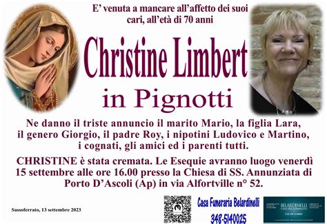 Funerali E Annunci Funebri A San Benedetto Del Tronto Christine