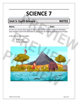 Science Unit Earth Science NOTES By Alternate COURSES TPT