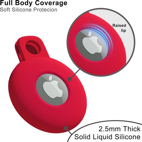 Llavero Para Airtag Con Llavero Airtag Funda Para Airtag De Siliocne Bonitos Accesorios Para