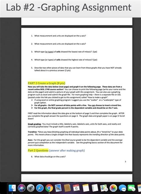 Solved Lab 2 Graphing Assignment Graphing Lab Biol 1740