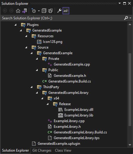wrapping a third party library using an unreal engine plugin