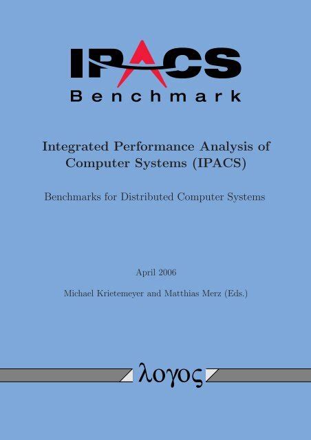 Ipacs Integrated Performance Analysis Of Computer Systems