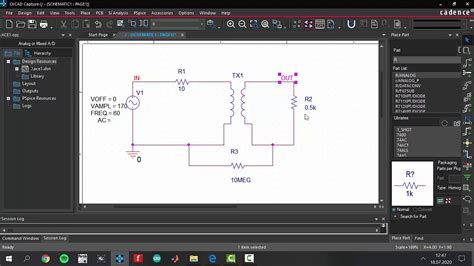 Schematic Capture With Cadence Pspice Pspice Ad