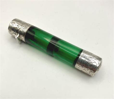 Antique Victorian Emerald Green Double Ended Perfume Bottle Circa 1890