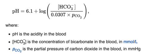 Solved The Concentration Of Bicarbonate Is Calculated Using Chegg Com