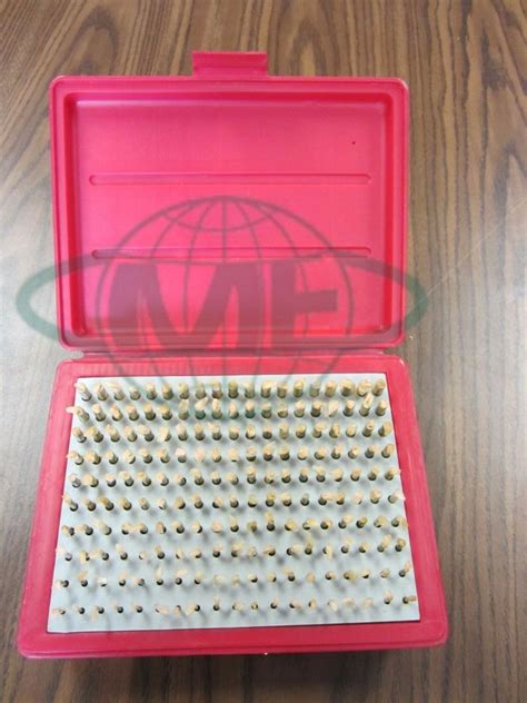 Pin Gage Set M1 0 061 0 250 190 Pins 0 0002 Plus Accuracy 726a