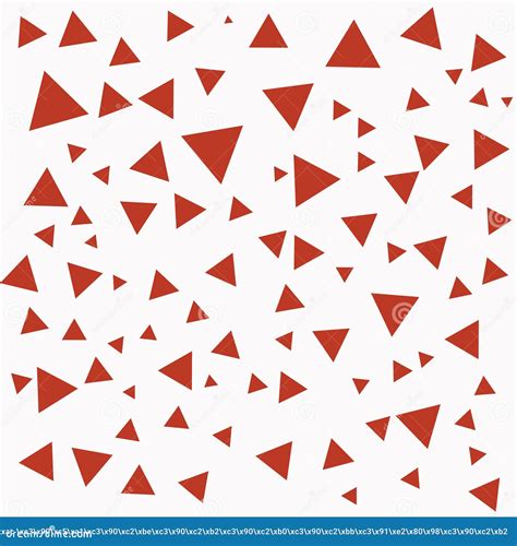 Red Triangles Structure Triangles On The White Backdrop Abstract Background Stock Illustration
