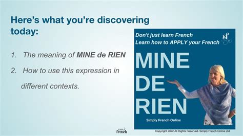 Mine De Rien And Its Meaning