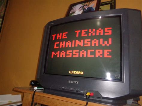 The Texas Chainsaw Massacre Atari 2600 Cartucho Label Custom 5 000