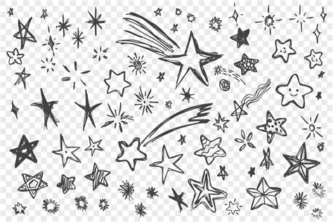 Hand Drawn Star Vector Art Icons And Graphics For Free Download