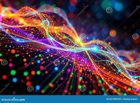 Quantum Computing Visualization An Abstract Representation Of Qu Stock