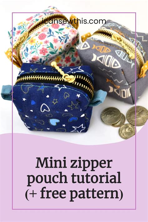 How To Make A Mini Zipper Pouch Free Pattern Artofit