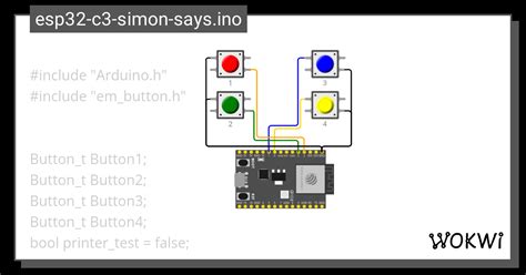 Simon Says Esp32 C3 Copy Wokwi Esp32 Stm32 Arduino Simulator