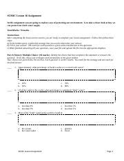 SCH4C Lesson 16 Assignment Docx Docx SCH4C Lesson 16 Assignment In This Assignment You Are