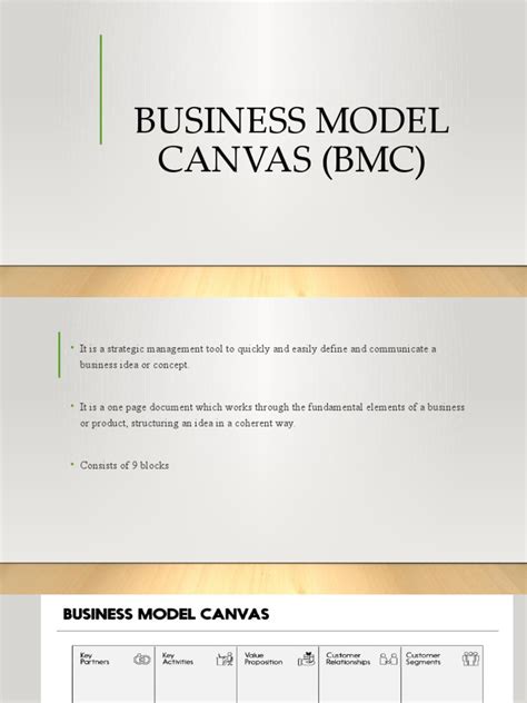 Bus Model Canvas New Pdf
