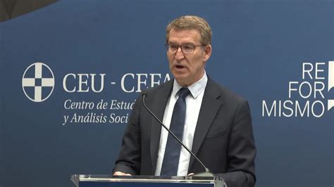 Feijóo Avisa Que Frenar El Procés Exige No Confiar En Psc Erc Y
