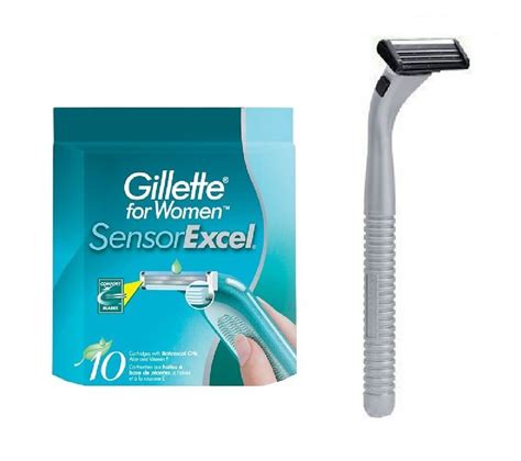 10 Gillette Sensor Women Excel Razor Blade Cartridges