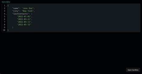 Codemirror Lang Json Examples CodeSandbox Codemirror Lang Json Examples CodeSandbox