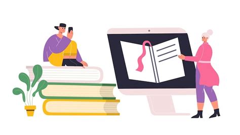 Premium Vector Online Learning Digital Workshop Tutorials Female And