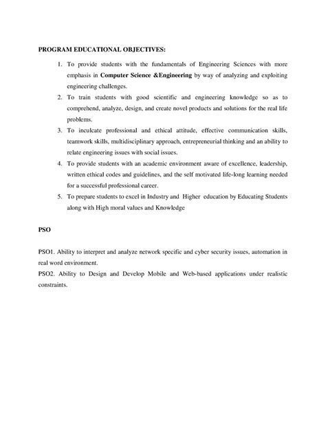 unit 1 export compiler design program educational objectives to