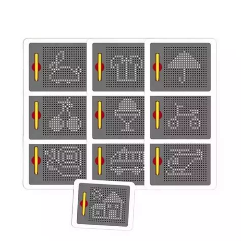 Magnetic Board Magpad Magnetic Drawing Balls And Pen Pixel Art Fun
