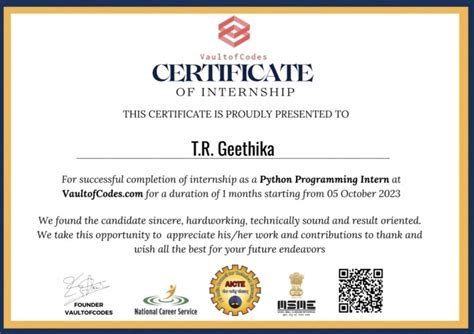 Tr Geethika On Linkedin Internship Pythonprogramming