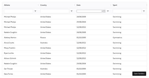 Custom Date Component Codesandbox